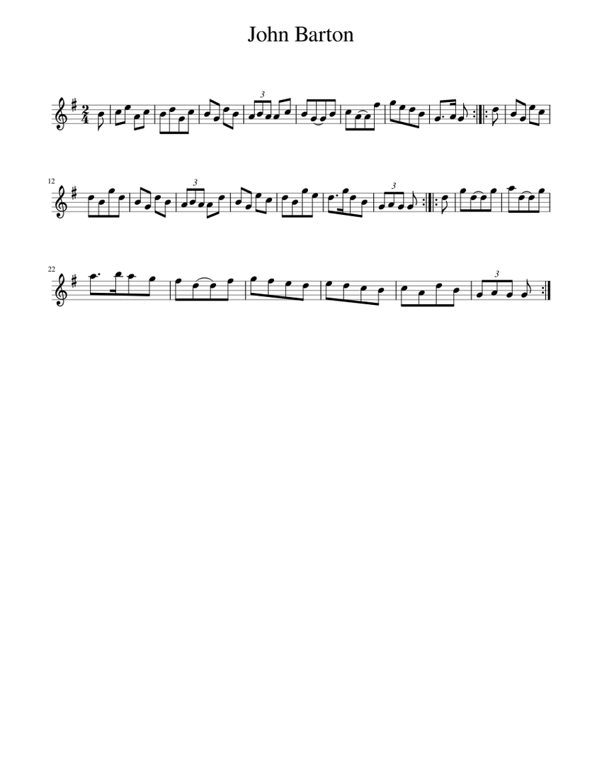 John Barton Sheet music for Piano (Solo) Easy | Musescore.com
