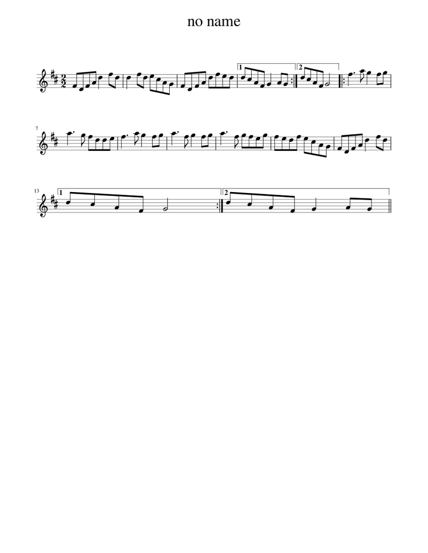 no name Sheet music for Piano (Solo) | Musescore.com