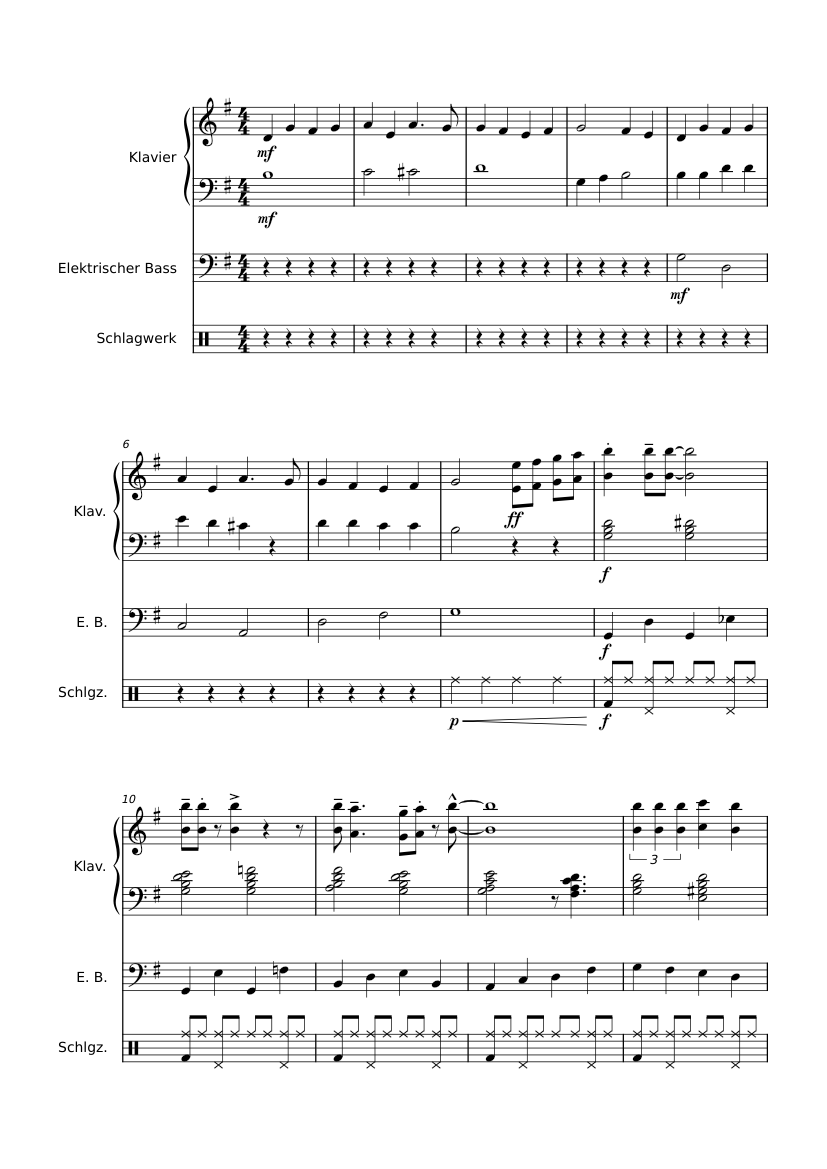 Aura Lee – George R. Poulton, W.W. Fosdick Aura Lee - Jazz Trio Sheet ...