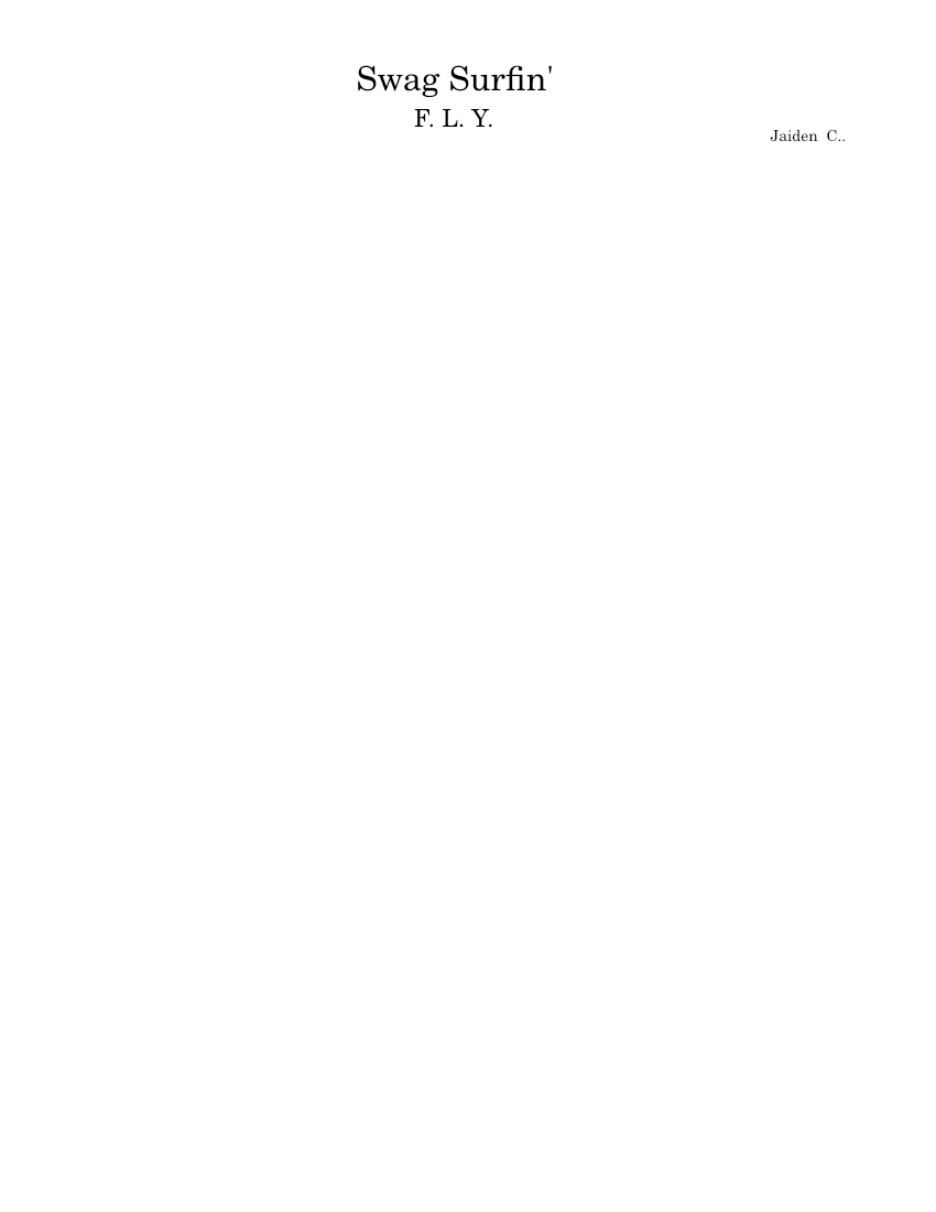 Swag Surfin' – Fast Life Yungstaz Sheet Music for Trombone, Tuba, Oboe ...