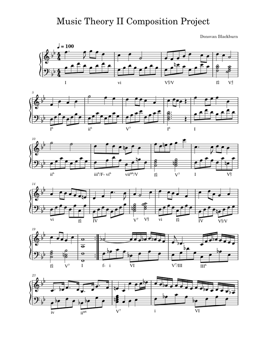 Theory Comp Project Draft 7 Sheet music for Piano (Solo) Easy ...