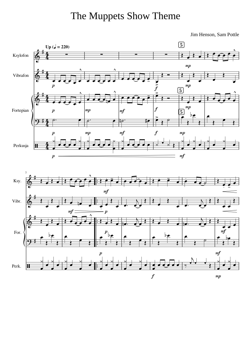 The Muppet Show Theme – Jim Henson, Sam Pottle, William Goldenberg ...