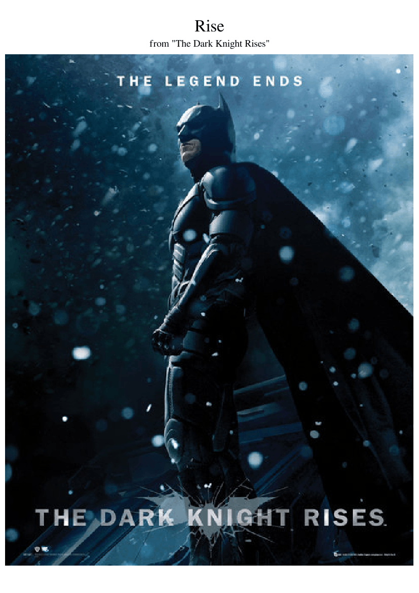 Rise - The Dark Knight Rises Sheet Music for Piano (Solo) | MuseScore.com