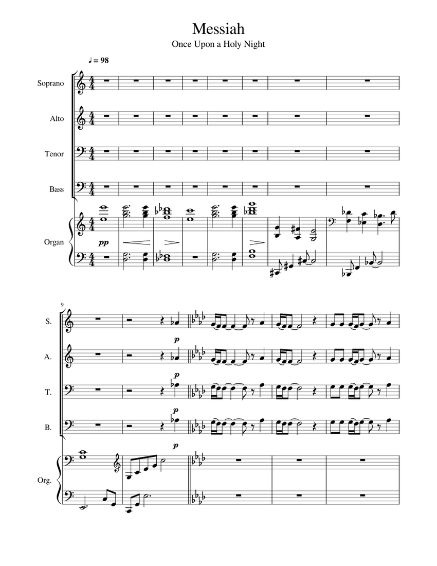 Messiah Sheet music for Soprano, Alto, Tenor, Bass voice & more ...