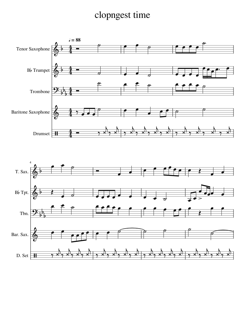 For the Longest Time Sheet music for Trumpet (In B Flat), Trombone ...