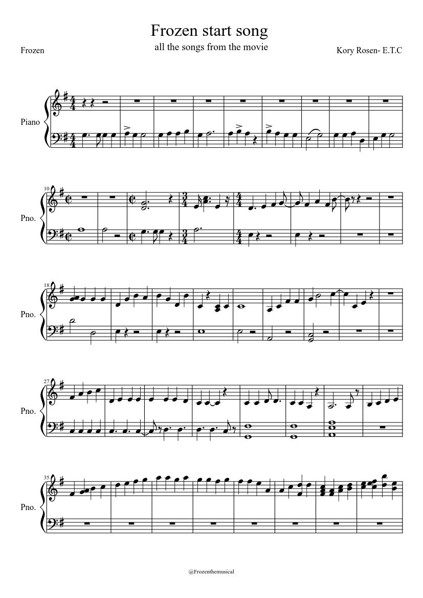 Frozen Music Songs