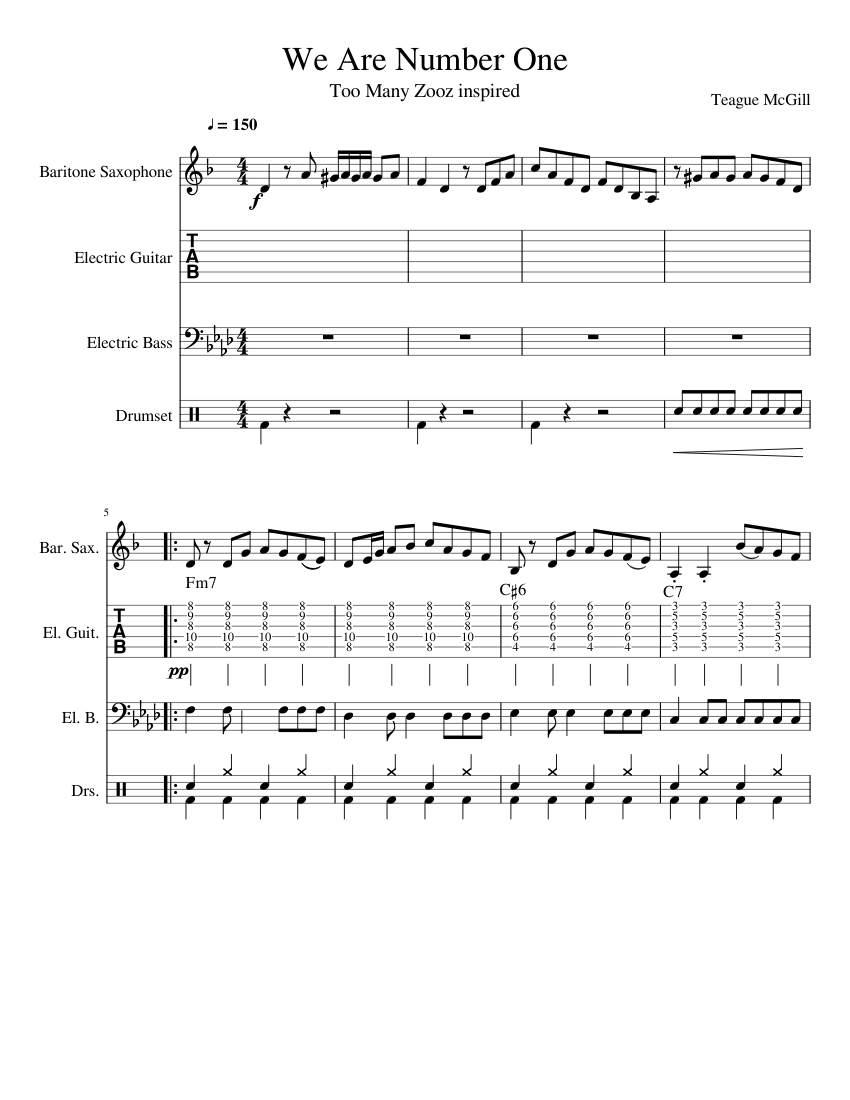 We Are Number One - piano tutorial