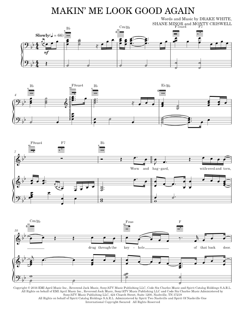 Play Official version of Makin' Me Look Good Again sheet music by Drake ...