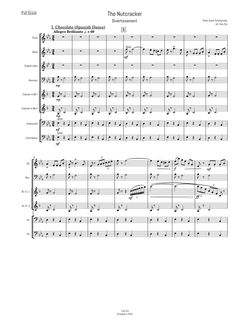 [CHAMBER WINDS] The Nutcracker (Divertissement) - Pyotr Ilyich ...
