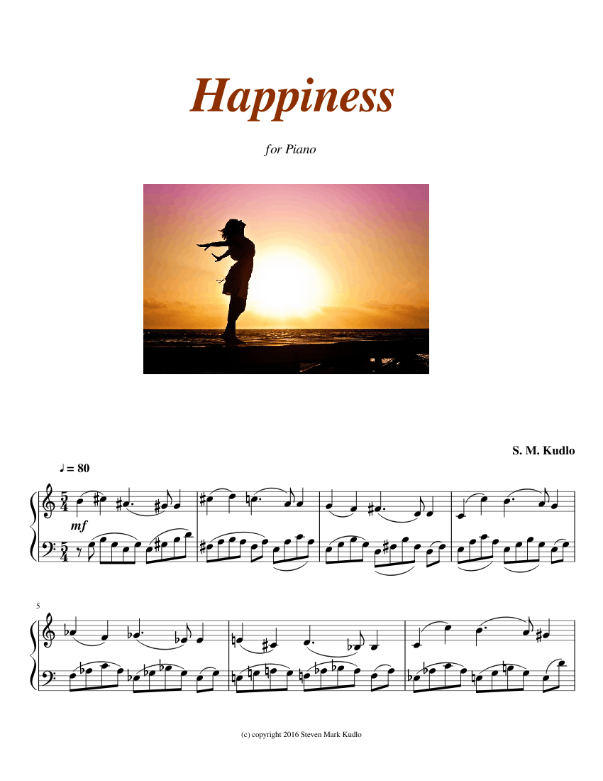 Happiness Sheet music for Piano (Solo) Easy | Musescore.com