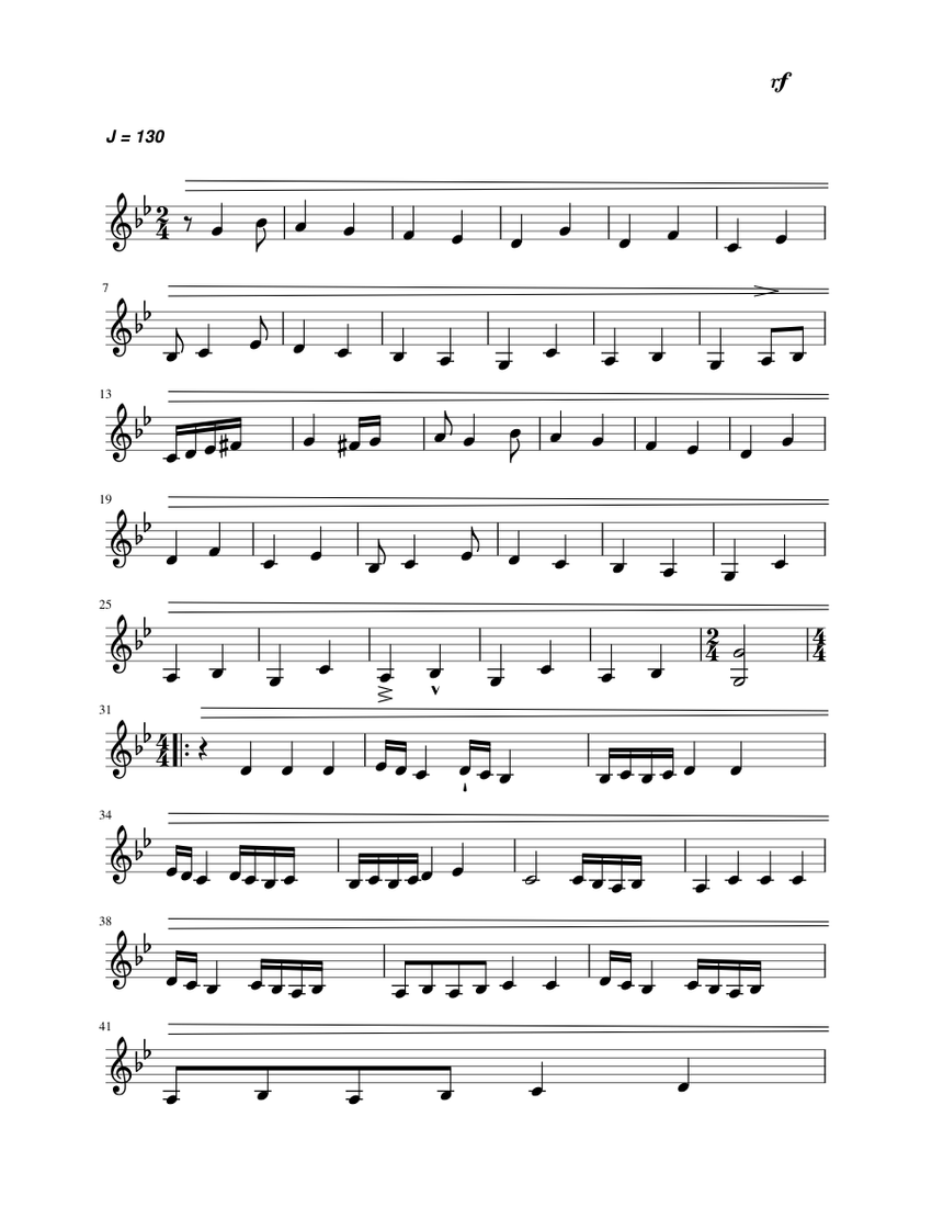 Lelet 7ob Sheet music for Vocals (Solo) | Musescore.com