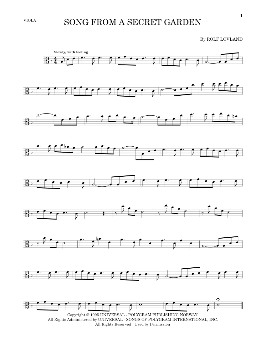 Play Official version of Song from a secret garden Sheet Music by ...