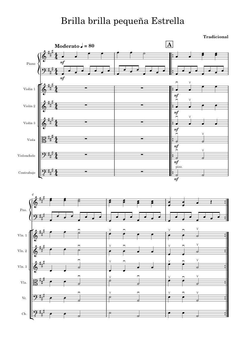 Estrellita dónde estás – Misc Traditional Brilla brilla pequeña ...