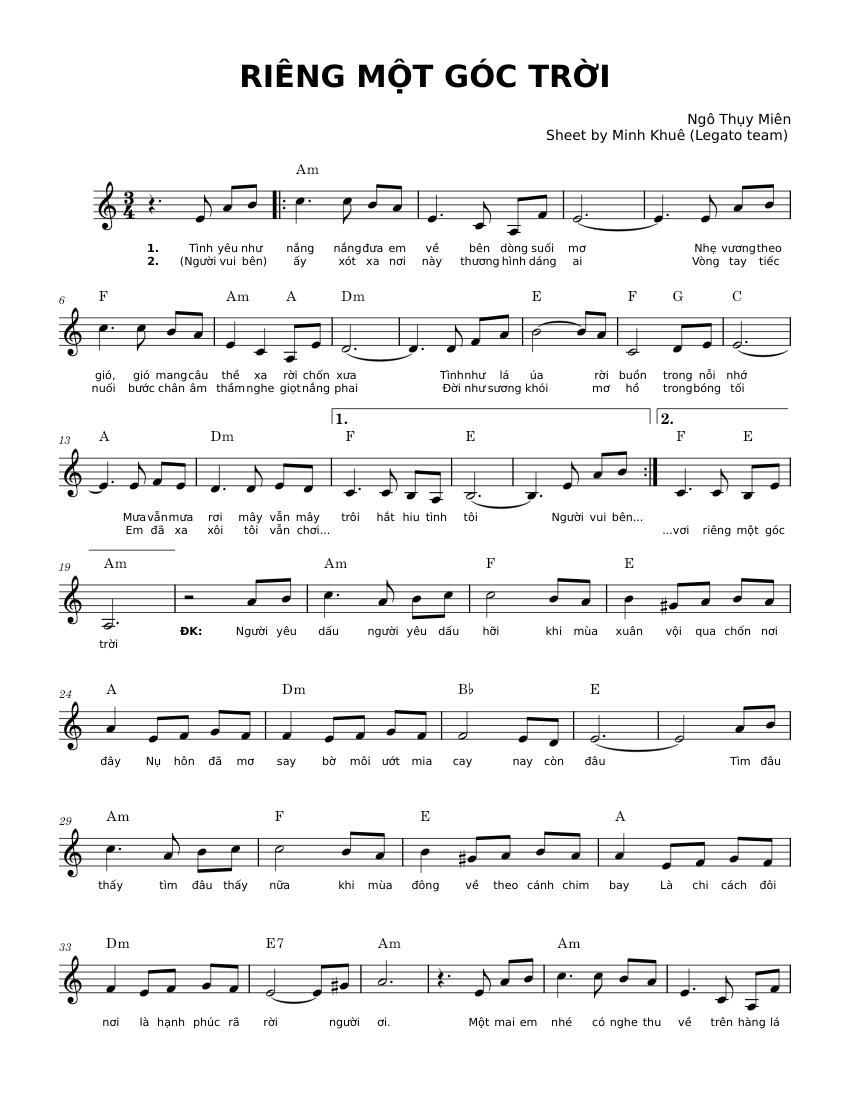 Rieng một góc trời – Ngô Thụy Miên Riêng một góc trời - Ngô Thuỵ Miên ...