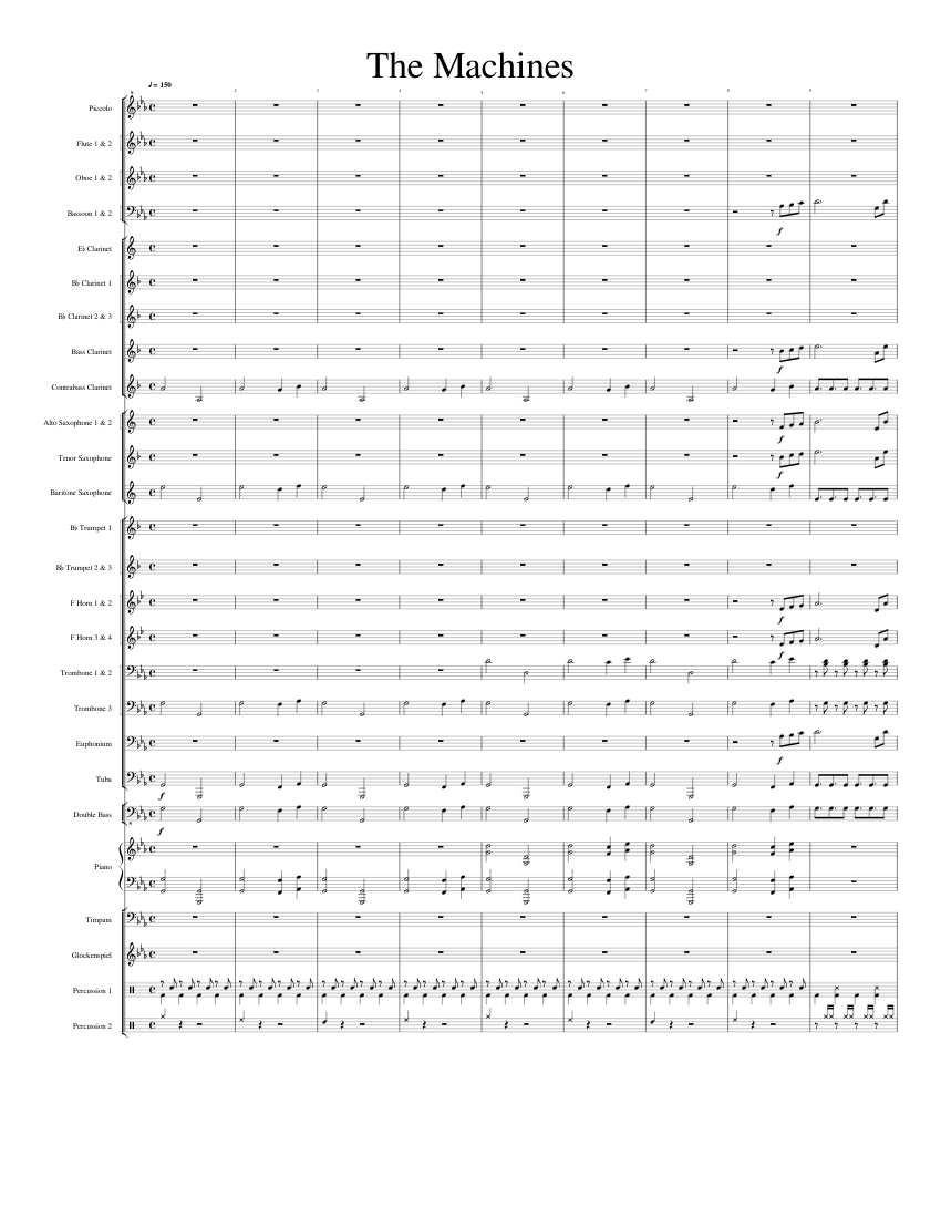 The Machines Sheet music for Piano, Trombone, Euphonium, Tuba & more ...