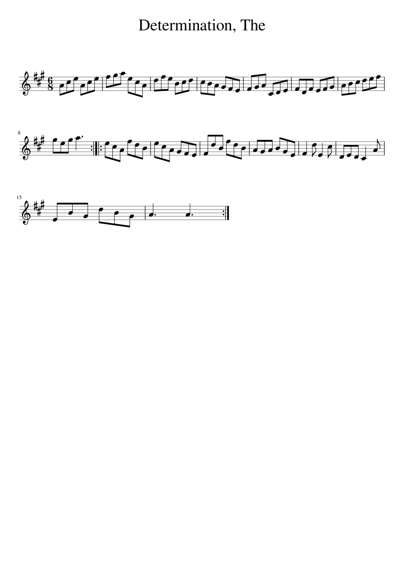 The Determination Sheet music for Piano (Solo) Easy | Musescore.com
