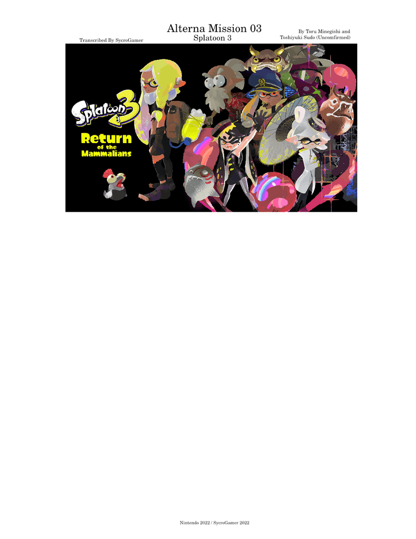 With Flying Colors - Splatoon 3 Sheet music for Trombone, Accordion ...