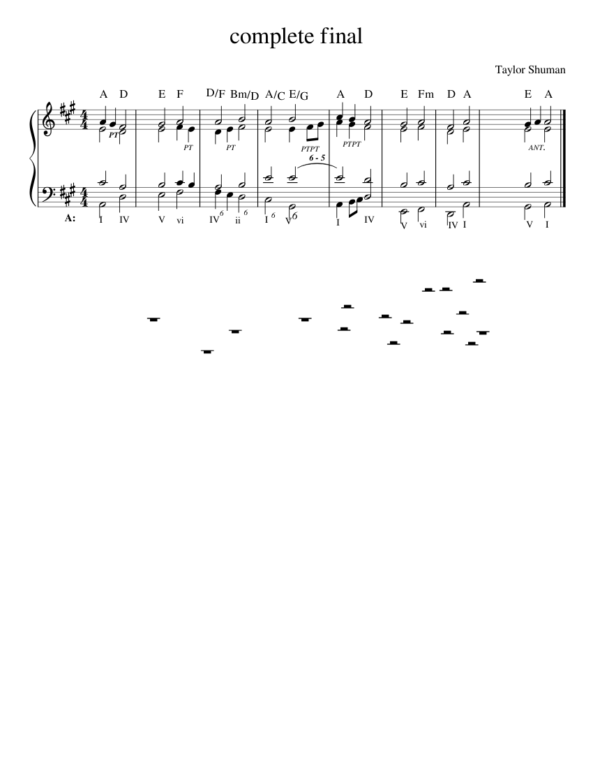 complete final Sheet music for Piano (Solo) Easy | Musescore.com