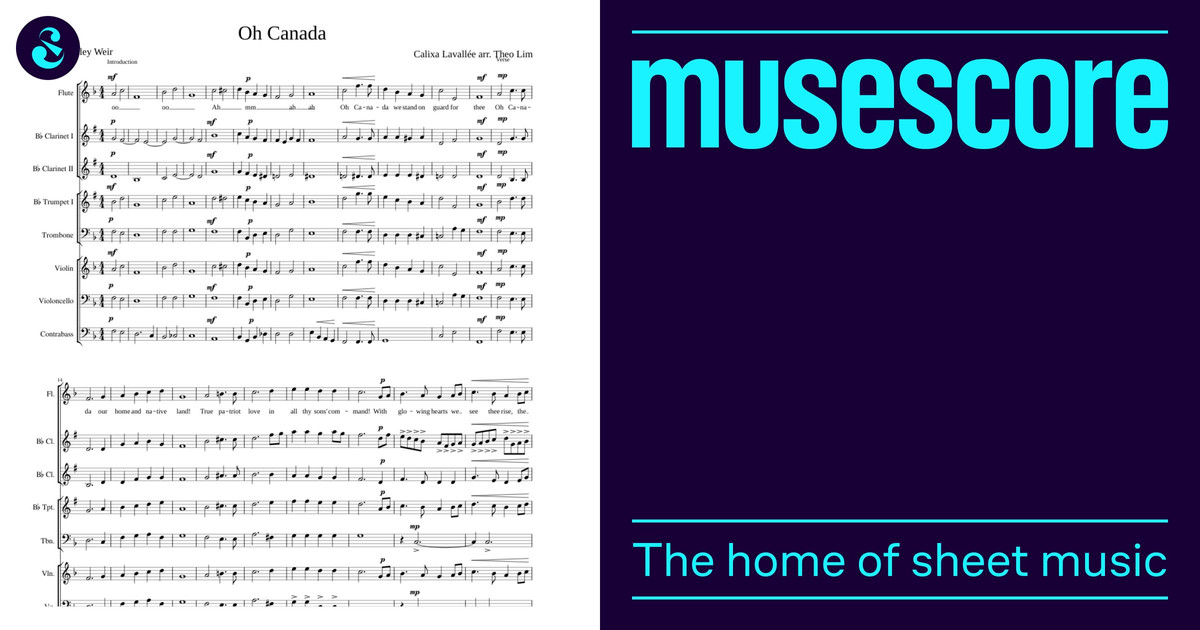 National Anthem – AnthemOverload Oh_Canada.22.6.23 Sheet music for ...