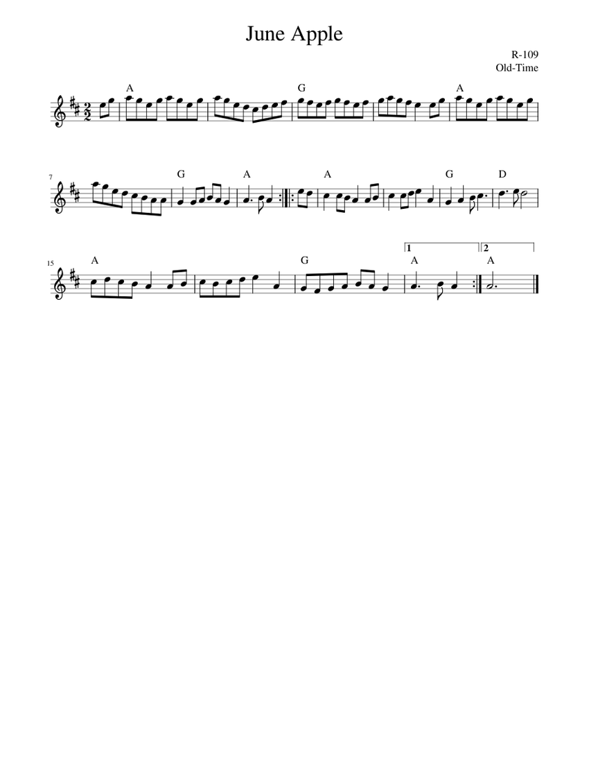 June Apple Sheet music for Piano (Solo) Easy | Musescore.com