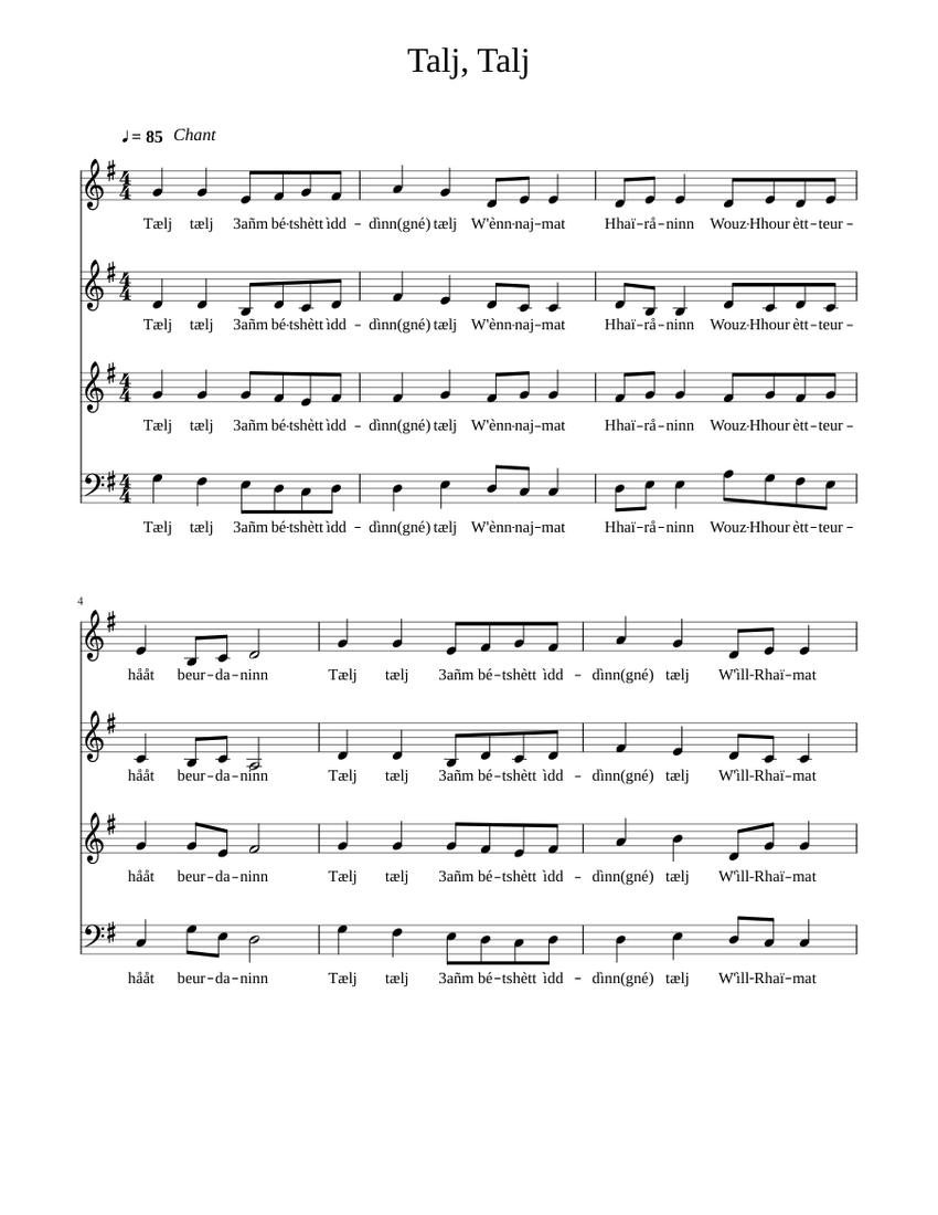 Talj talj V1 2018 11 03 Sheet music for Oboe, Strings group, Saxophone ...