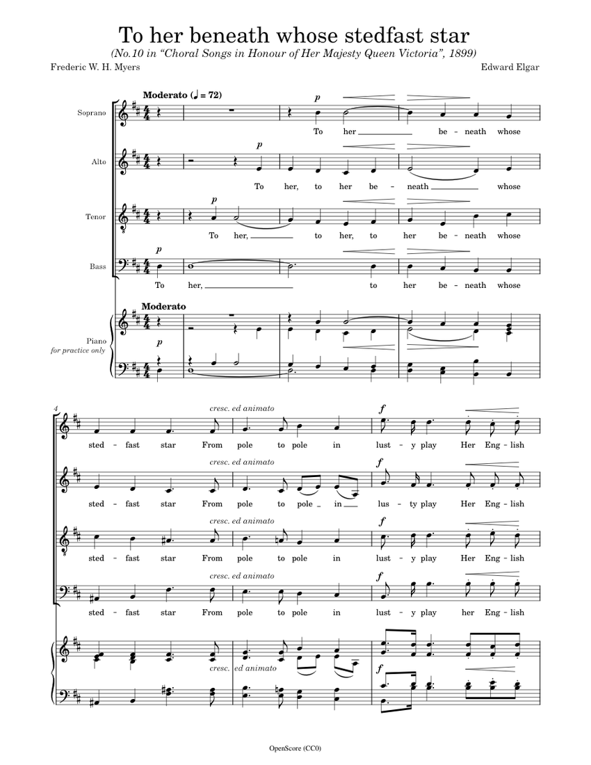 Choral Songs In Honour Of Her Majesty Queen Victoria – Walter Parratt ...