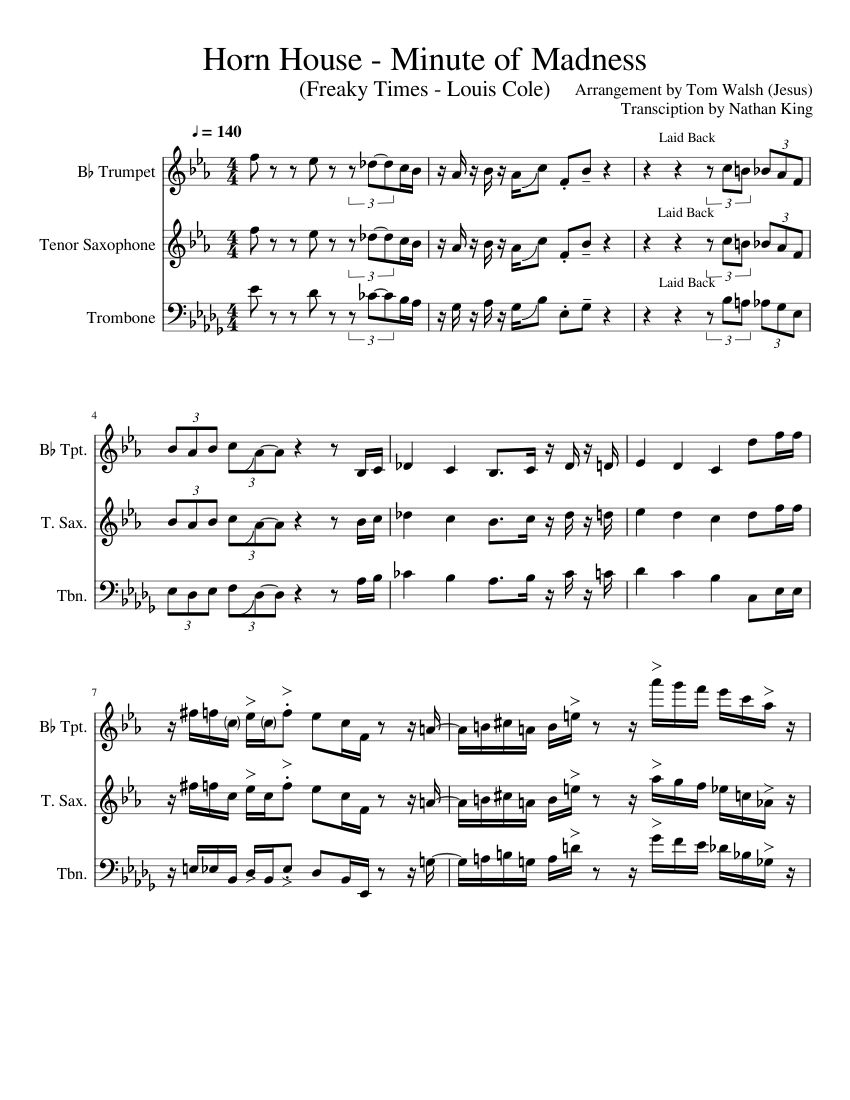 Horn House - Minute Of Madness (feat. Louis Cole's "Freaky Times ...