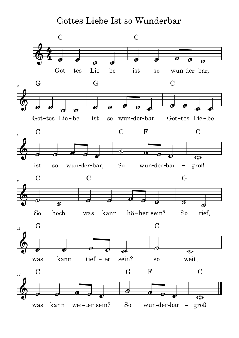 Gottes Liebe Ist So Wunderbar Misc Traditional Sheet Music With Gottes Liebe Ist So Wunderbar Misc Traditional Sheet Music With