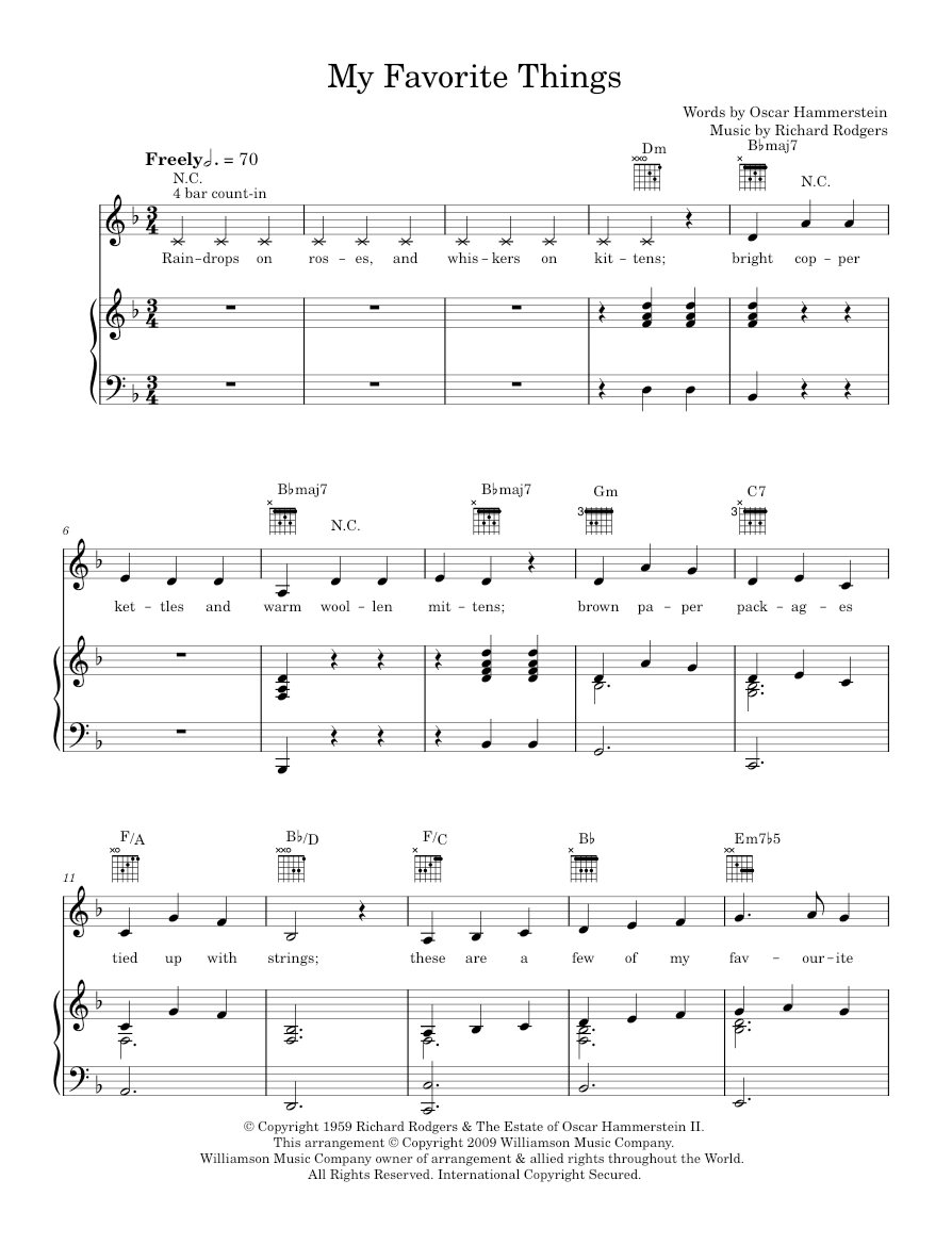 Play Official version of My Favorite Things (from The Sound of Music ...