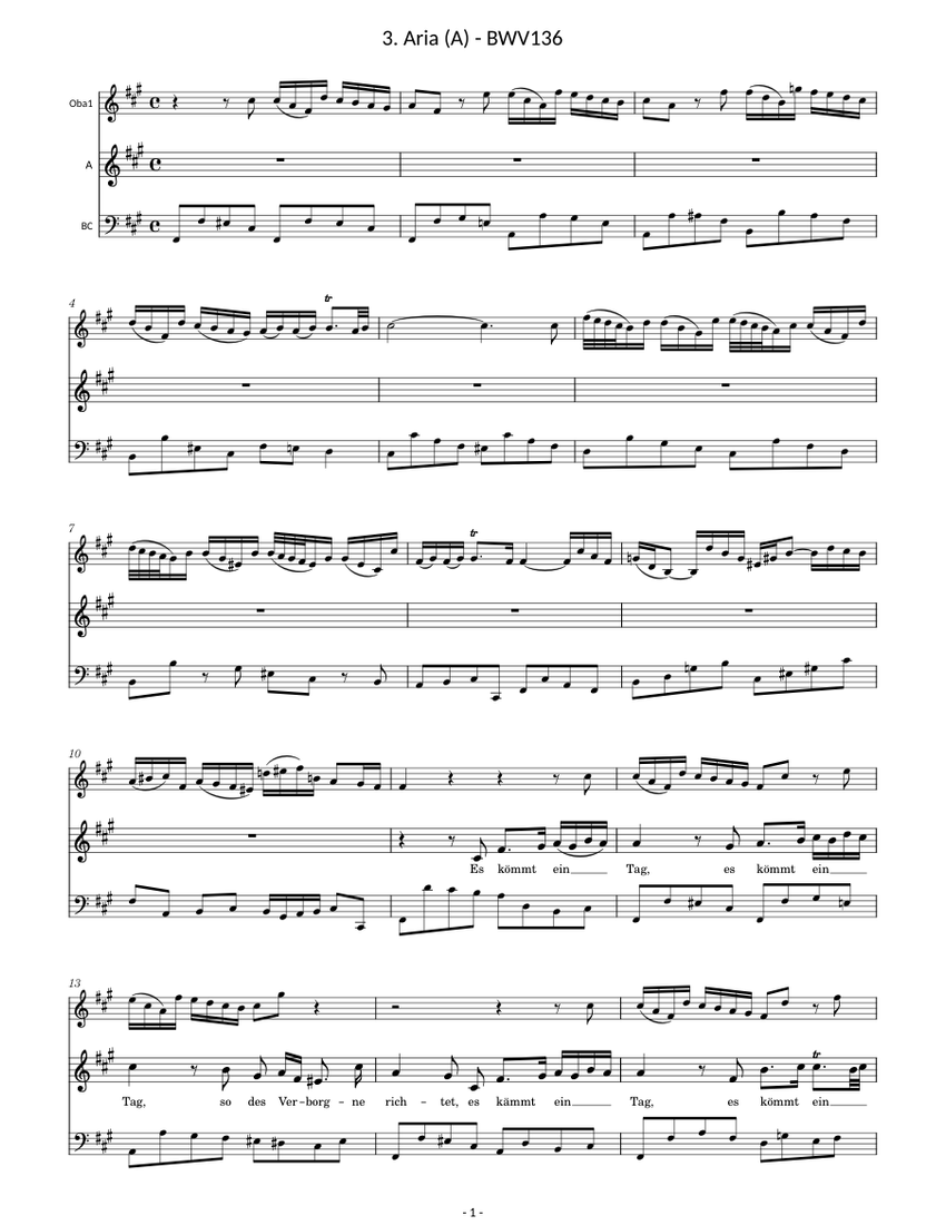 BWV136 3 Aria A Sheet Music For Oboe Cello Mixed Trio Musescore bwv136-3-aria-a-sheet-music-for-oboe-cello-mixed-trio-musescore