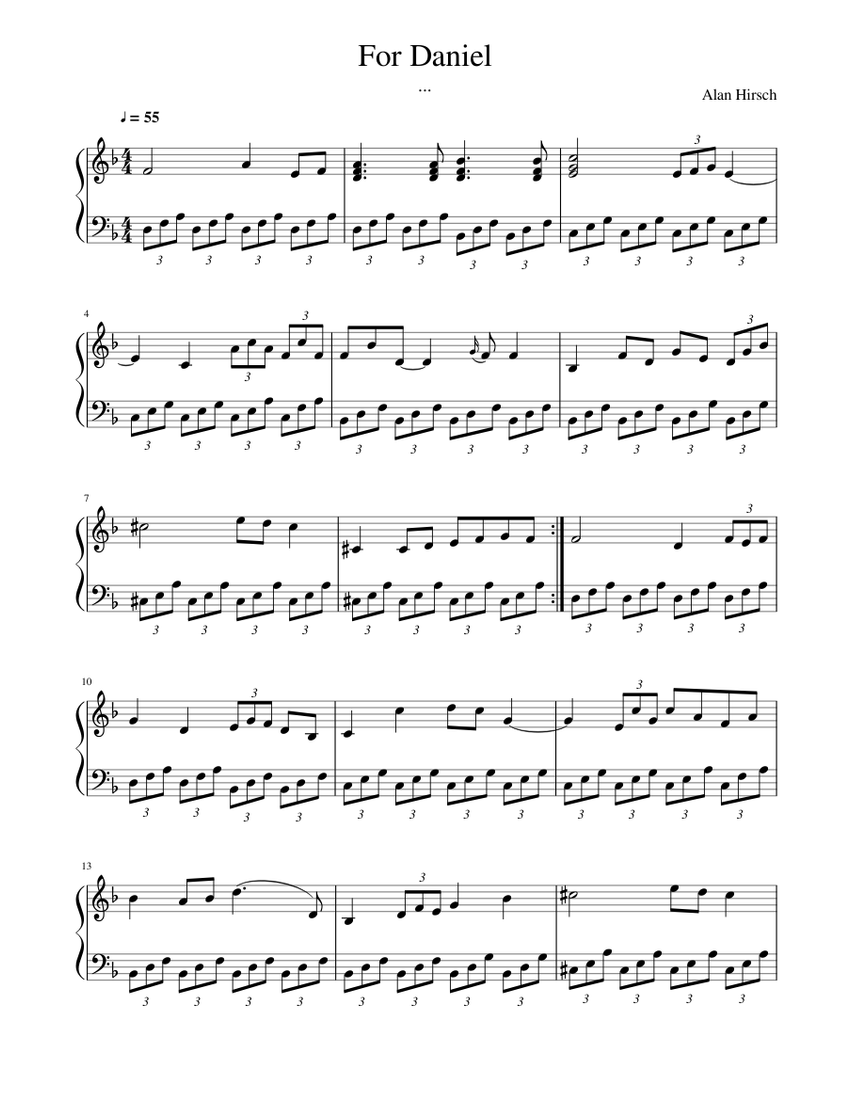 For Daniel - piano tutorial