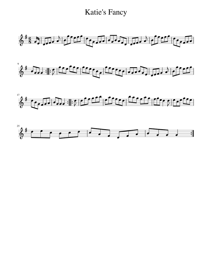 Katie's Fancy Sheet music for Piano (Solo) Easy | Musescore.com