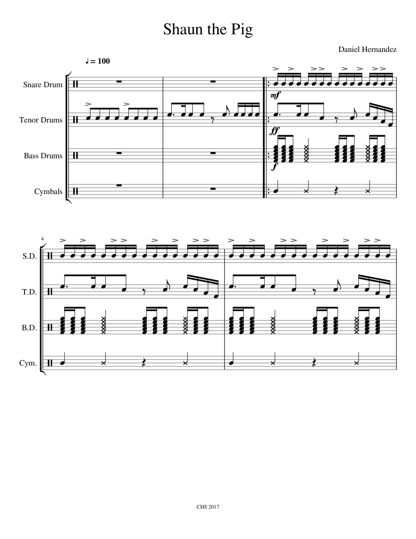 Shaun the Pig - piano tutorial