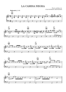 La Camisa Negra Guitar Chords