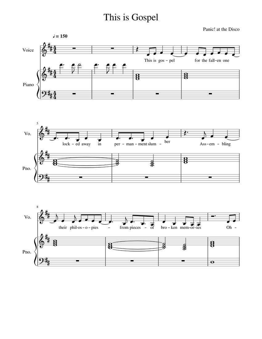 This is Gospel Sheet music for Piano, Vocals (Piano-Voice) | Download ...
