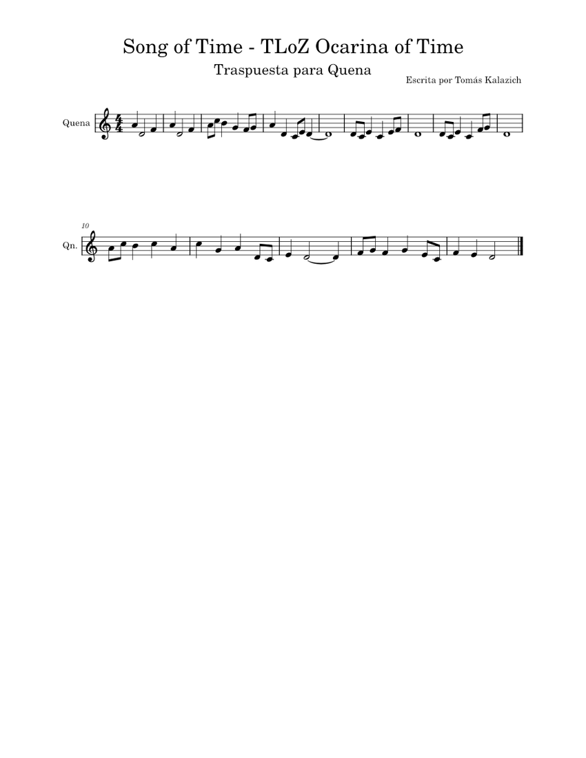 The legend of zelda ocarina of time song of time – Koji Kondo Song of ...