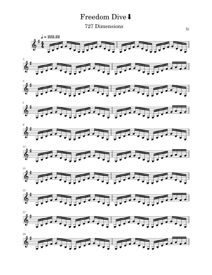 Freedom dive – xi (Japan) Freedom dive - Xi (Impossible Violin) Sheet ...