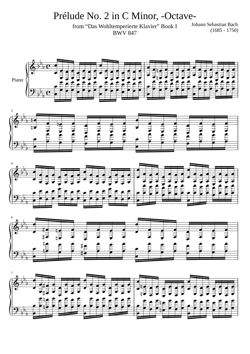 Prélude en Octave Sheet music for Piano (Solo) | Musescore.com