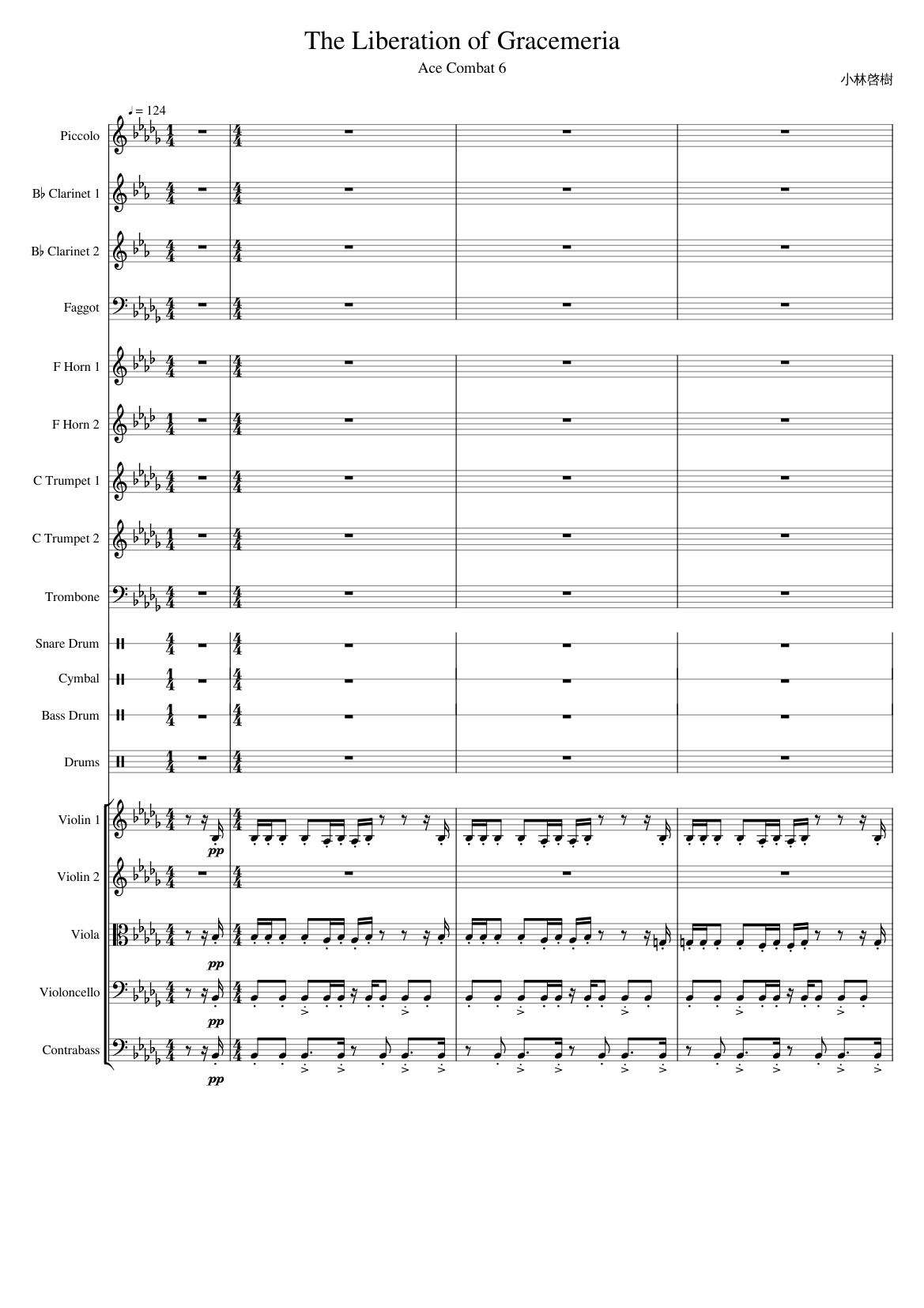 ACE COMBAT 6 - THE LIBERATION OF GRACEMERIA (uncompleted) Sheet Music ...