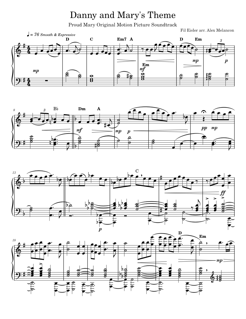 Danny and Mary's Theme (End Title) - Proud Mary (Original Motion ...