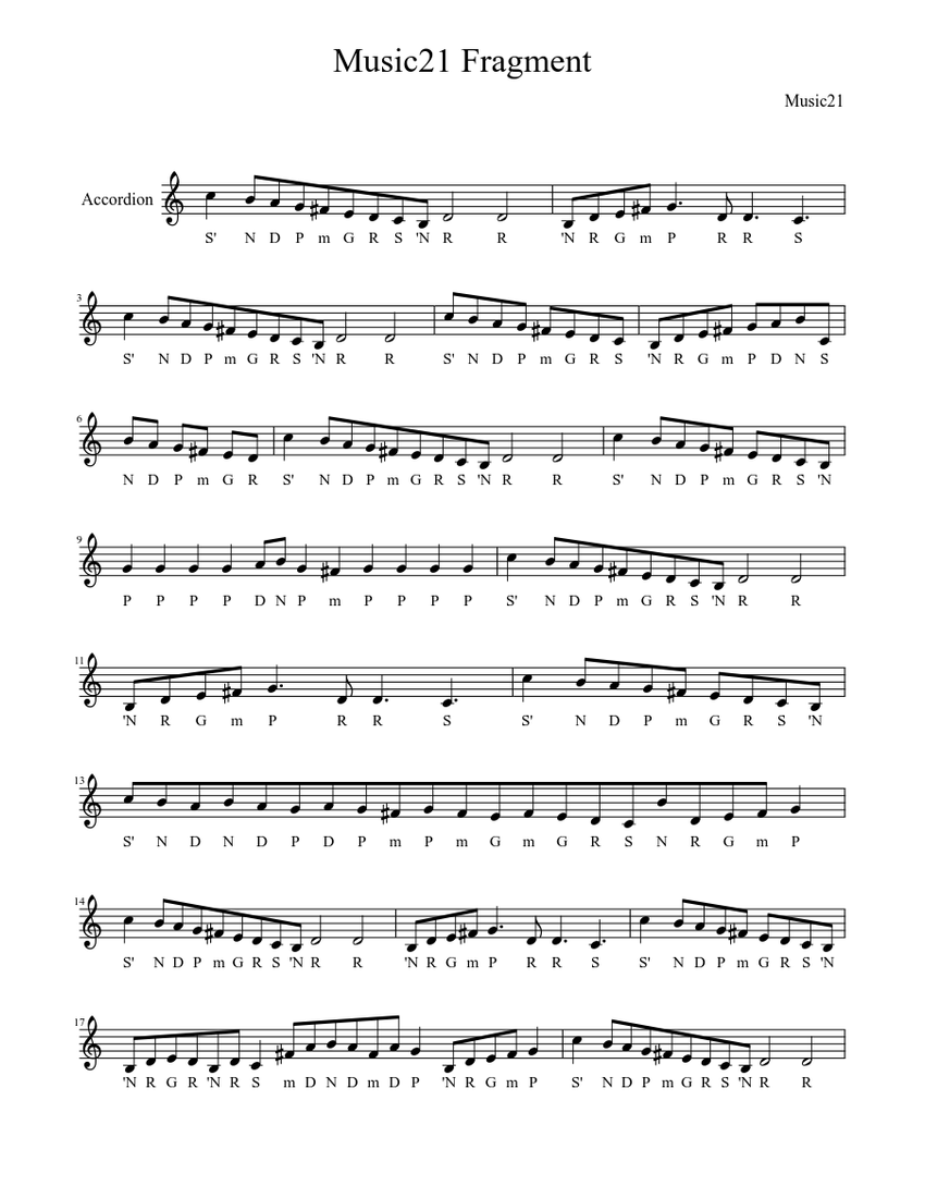 Raag Yaman (Jaa Tose Nahin Bolun) Sheet music for Accordion (Solo ...