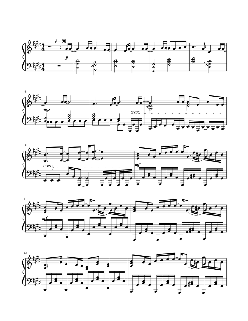 Lamp Promised Neverland Sheet music for Piano (Solo) | Musescore.com