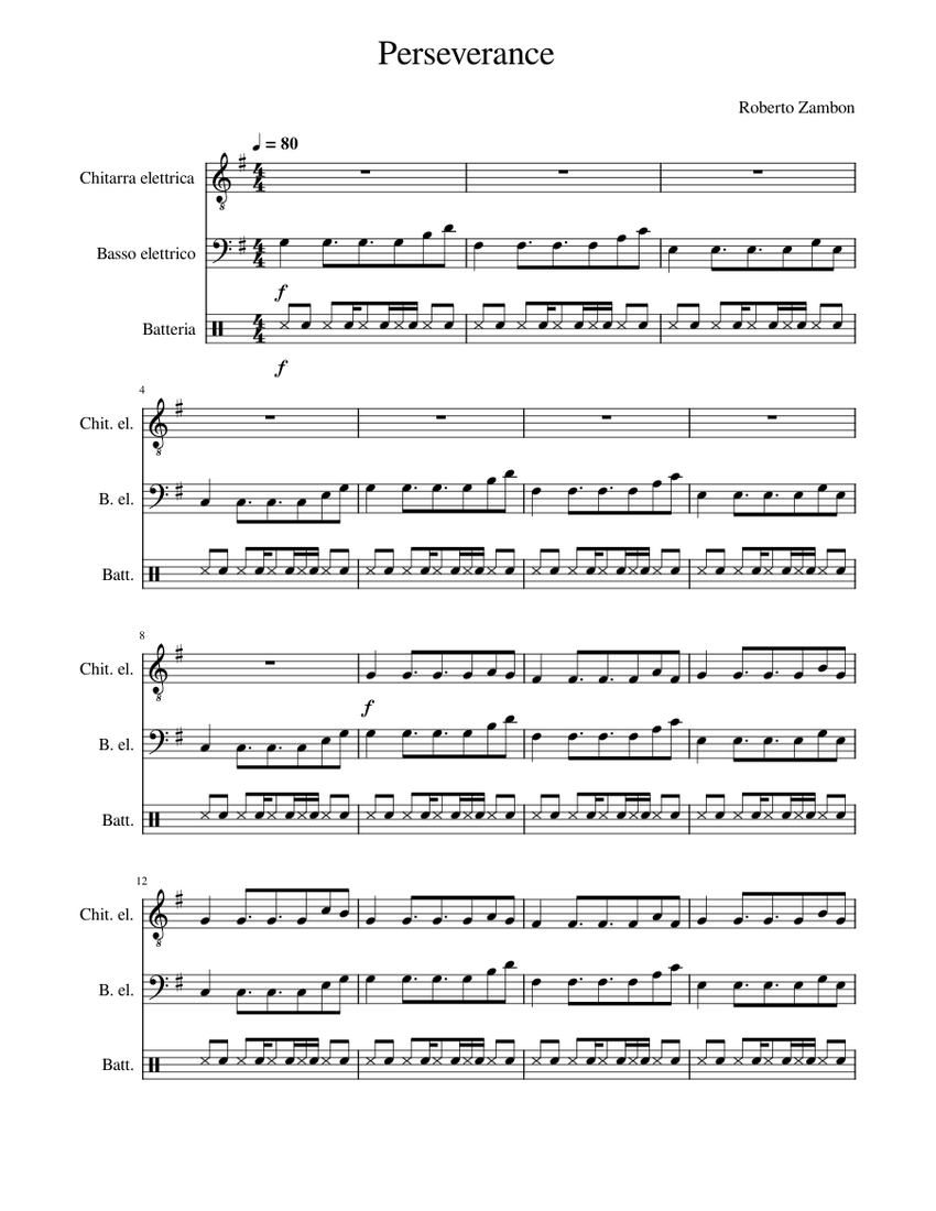 Perseverance - piano tutorial