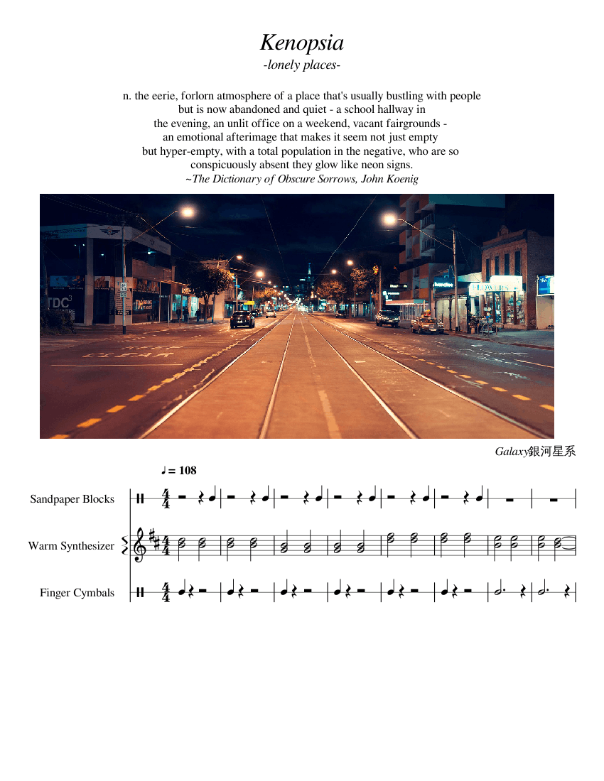 Kenopsia {Words #3} [comments appreciated] - piano tutorial