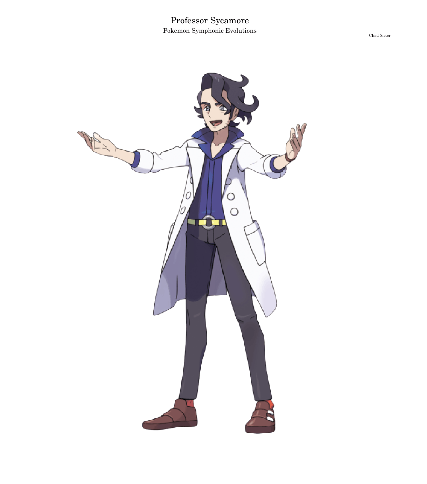 Professor Sycamore - Pokemon Symphonic Evolutions Sheet Music for Piano ...