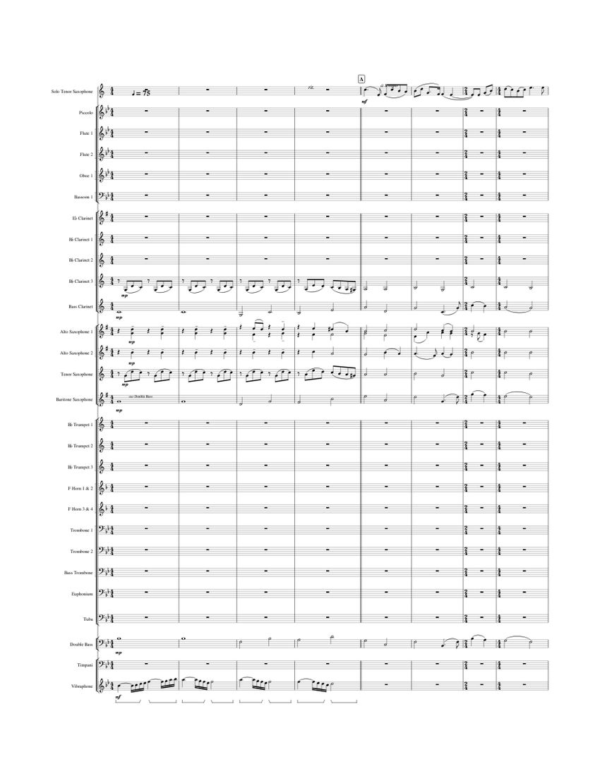 Love Theme from Cinema Paradiso for Tenor Saxophone Solo Sheet music ...