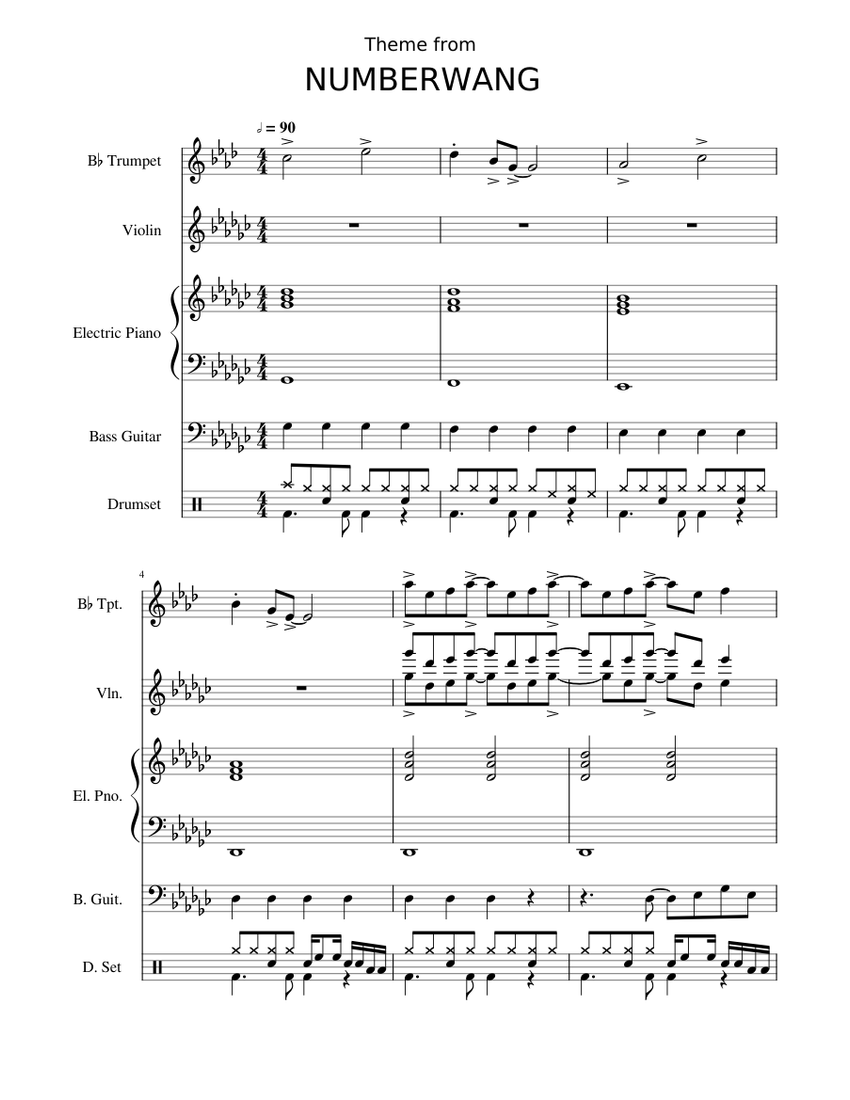 Numberwang theme - piano tutorial