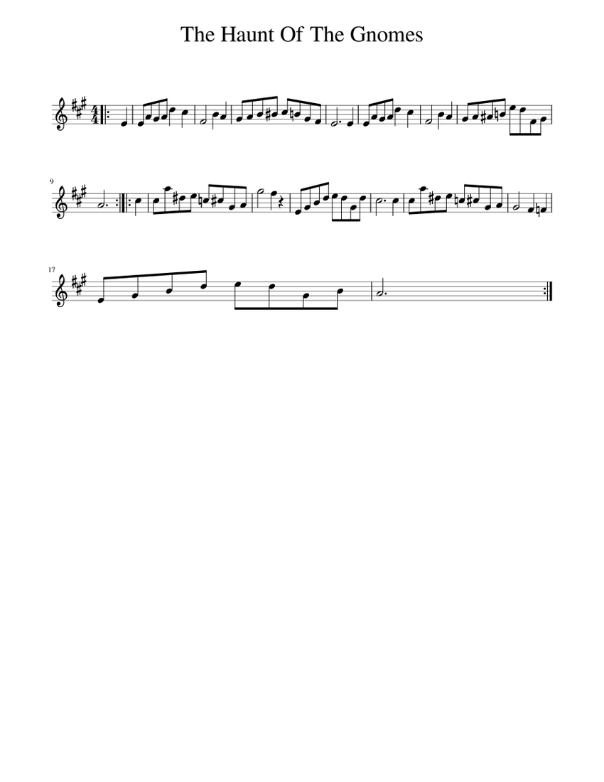 The Haunt Of The Gnomes Sheet music for Piano (Solo) | Musescore.com