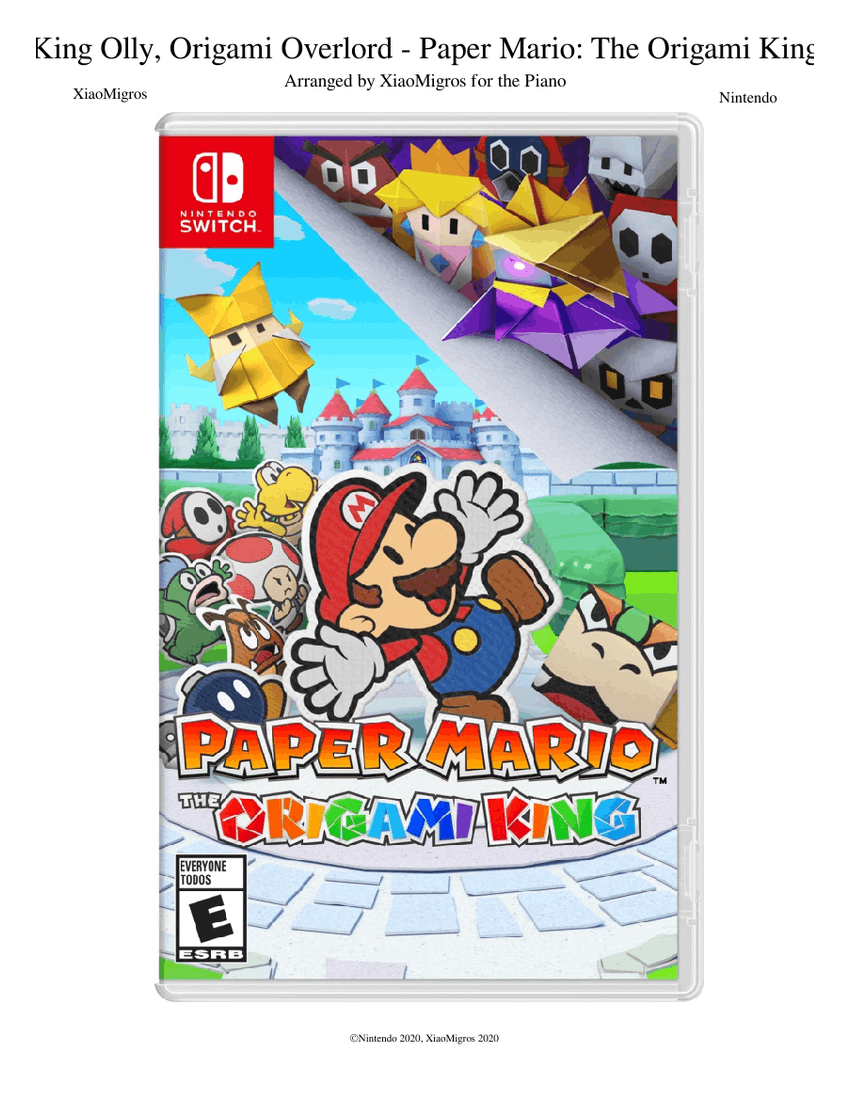 King Olly, Origami Overlord - Paper Mario: The Origami King Sheet music ...