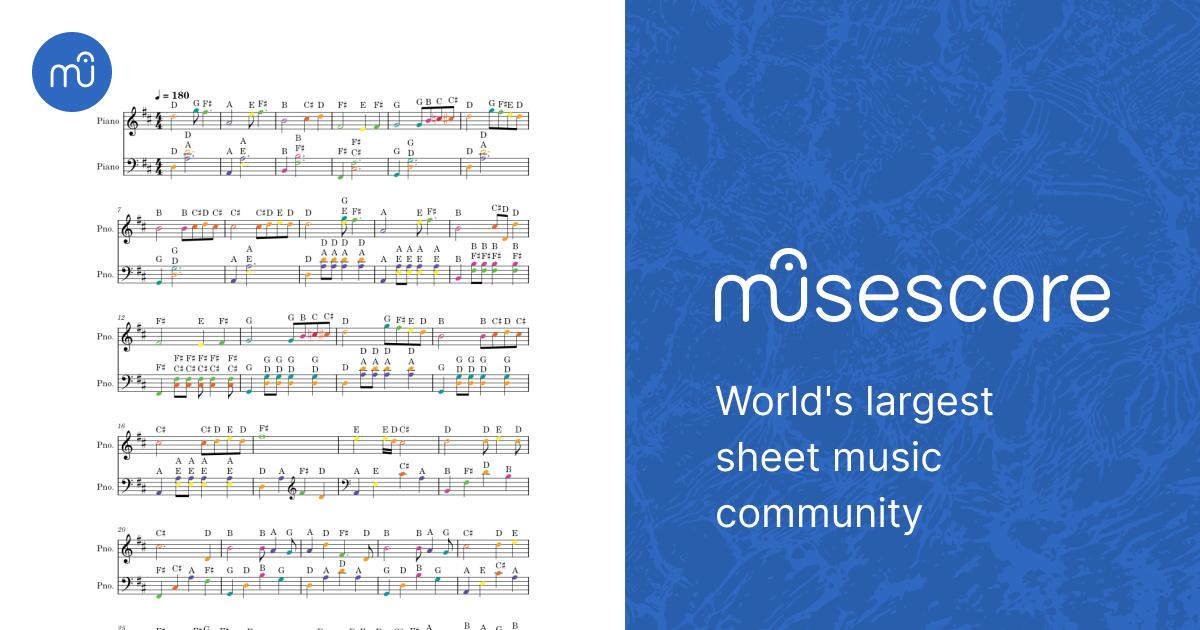 Canon rock – JerryC/PIANO TITLE 2 Sheet music for Piano (Piano Duo) | Musescore.com